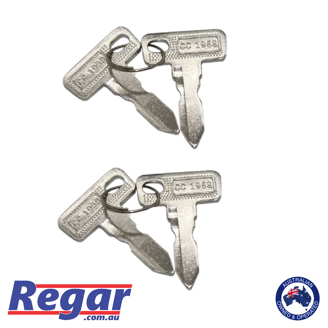 4 x Keys to suit Club Car Golf Cart (Precedent, DS, Tempo) - 1012505 ...