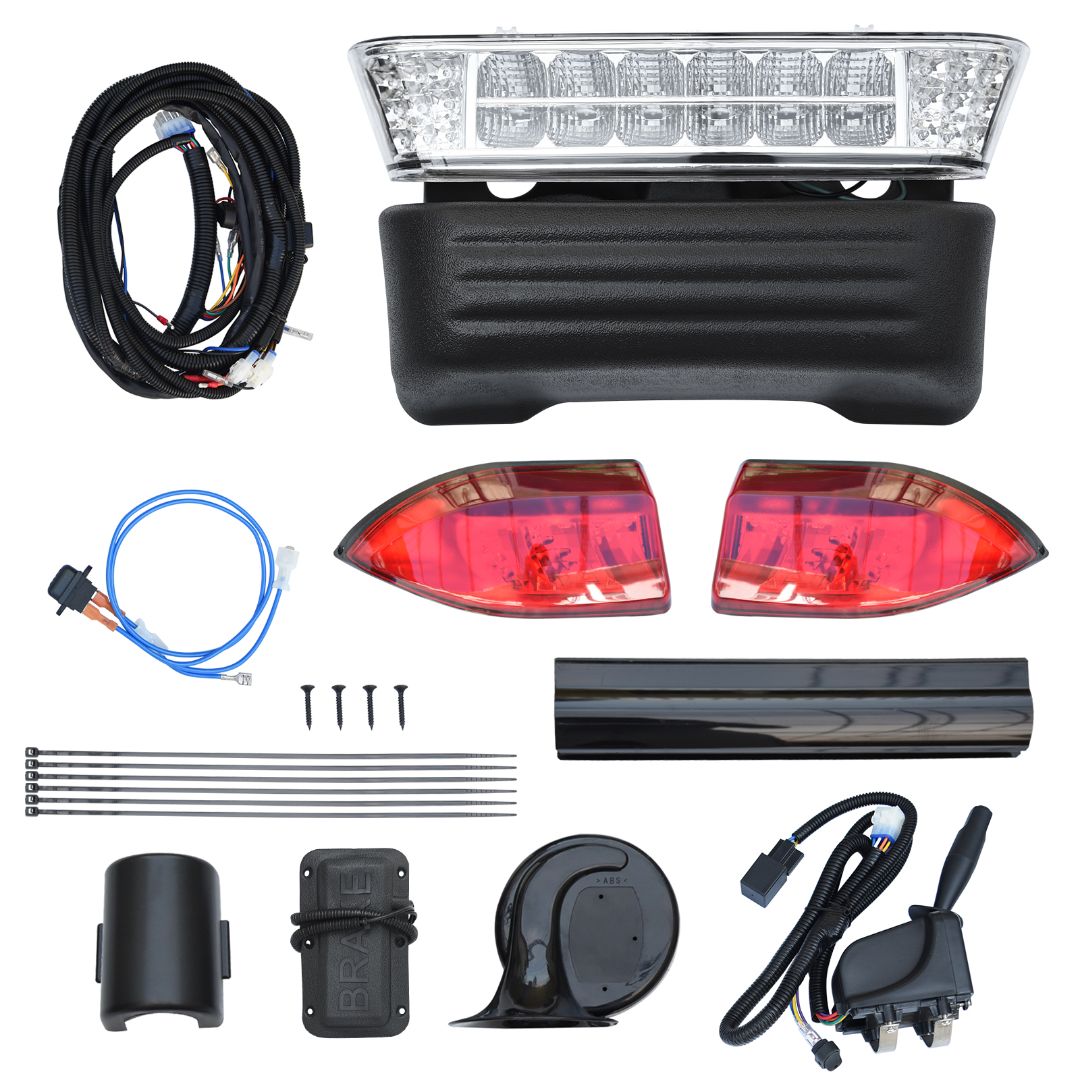 Deluxe Club Car Precedent Golf Cart LED Light Kit Headlight and Tail L ...
