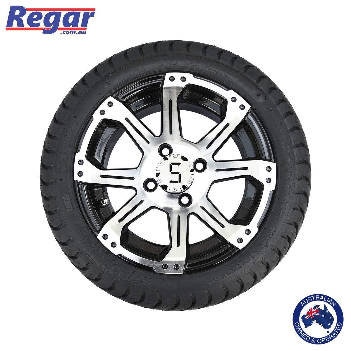4 x Regar ROUGE 12'' Golf Cart Alloy Wheels and Tyres – Regar Australia