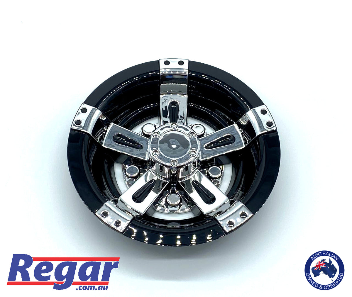 Golf Cart Hub Caps Set 8'' Wheel Covers Cap BULLET Club Car Yamaha EZG ...